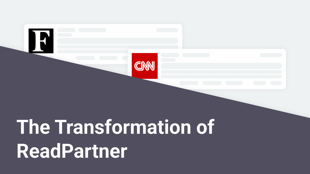 ReadPartner’s Product Evolution: No Longer an AI Summarizer